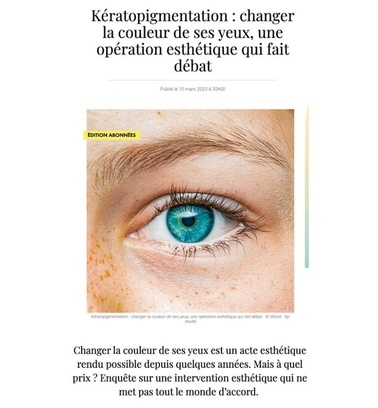 Keratopigmentation | How to change the color of your eyes?